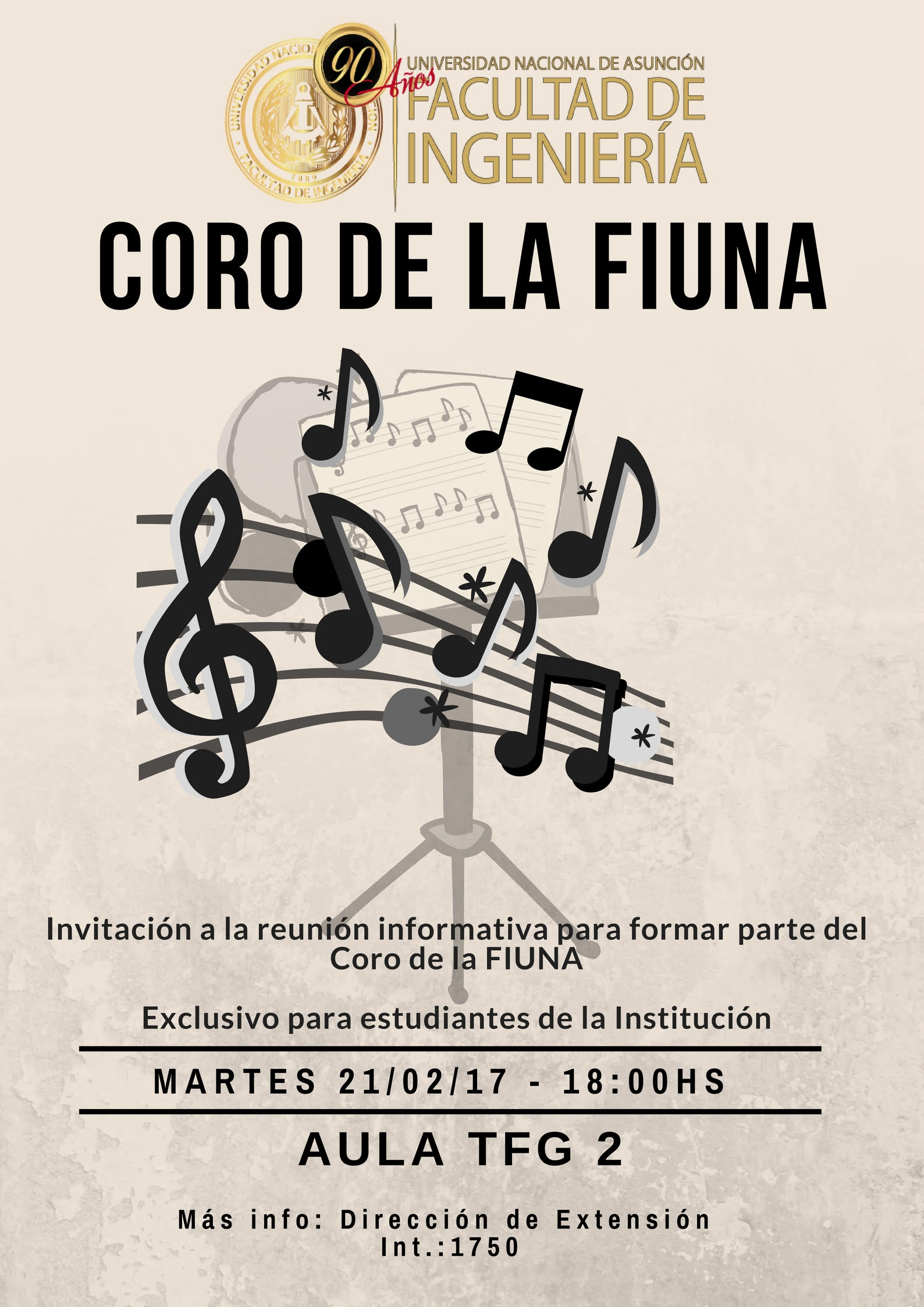 Facultad de Ingeniería | UNA | Reunión informativa sobre Coro de la FIUNA